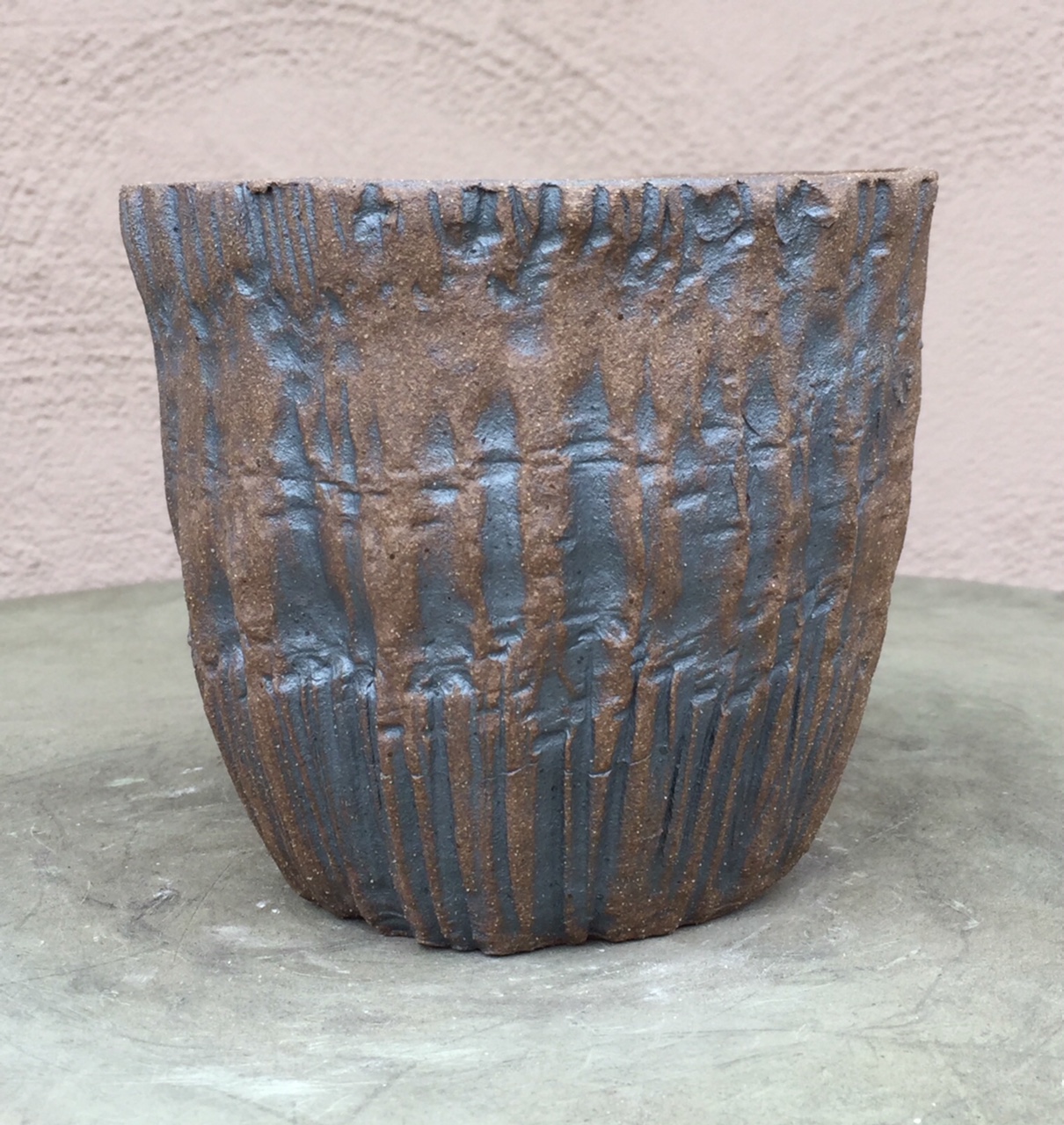 5" Dark Stain Bamboo - Susan Aach Ceramics